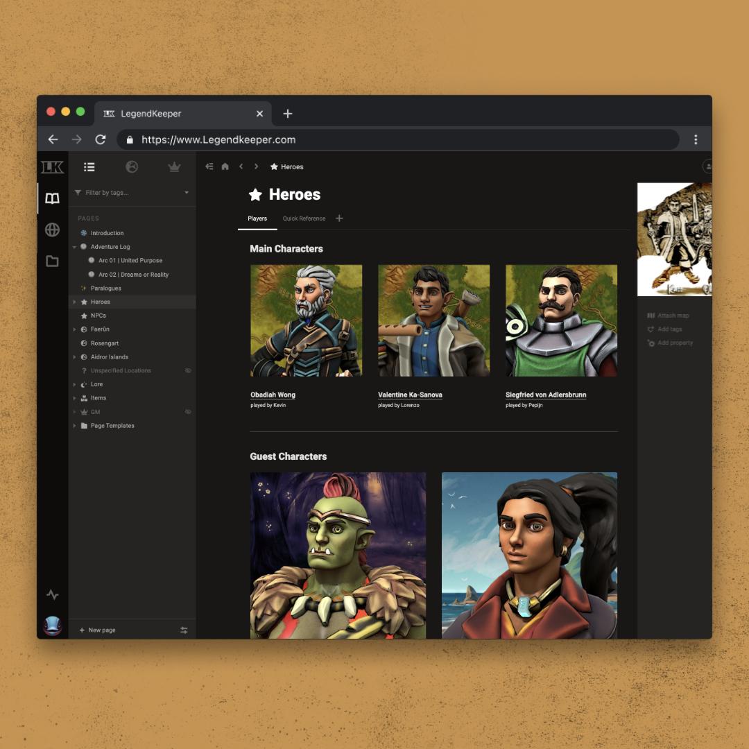 LegendKeeper - RPG campaign manager with maps, wikis, and whiteboards