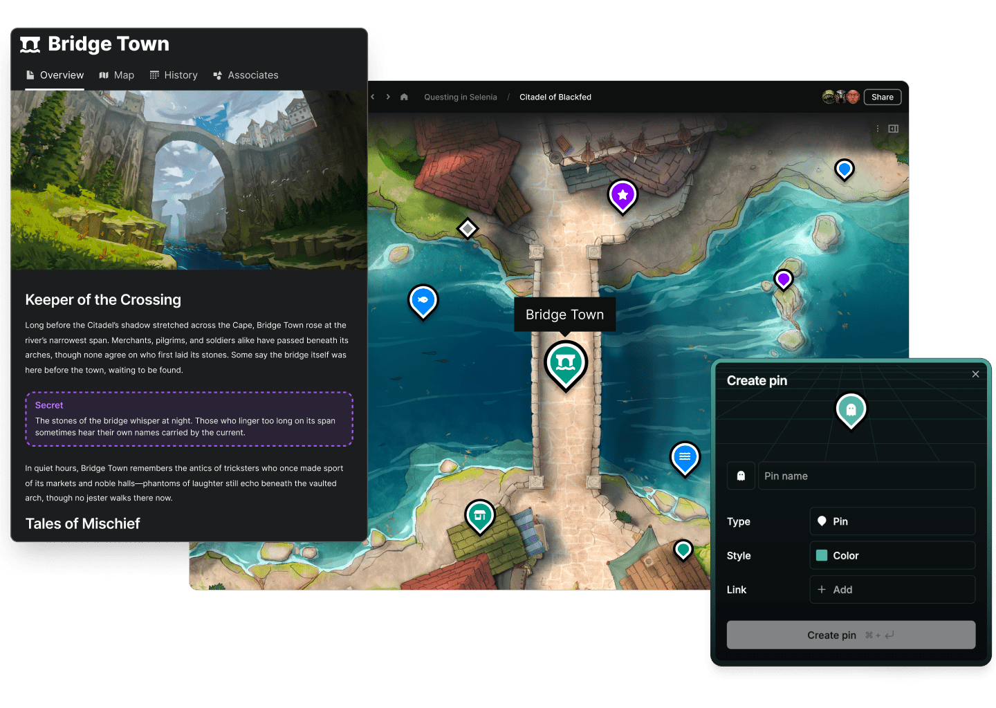 LegendKeeper - RPG campaign manager with maps, wikis, and whiteboards